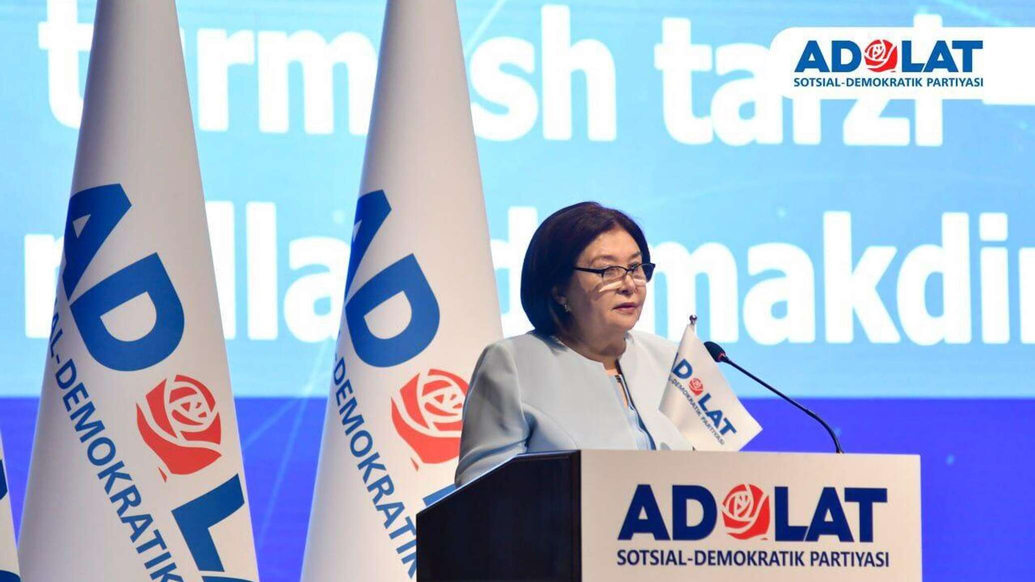 “Адолат” СДП Ўзбекистон президентлигига номзоднинг сайловолди дастури